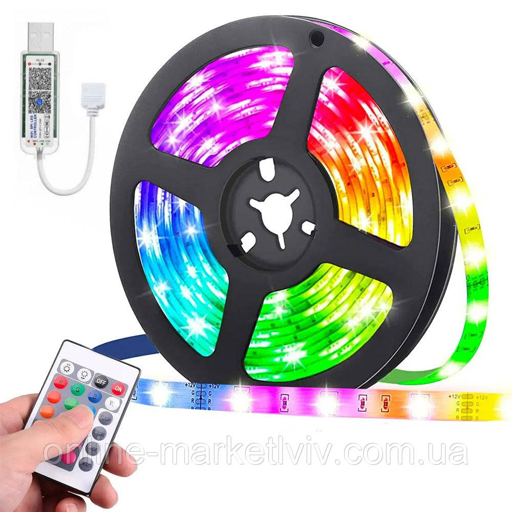 Купити Світлодіодна стрічка 3 м, від USB + пульт / LED стрічка для ...
