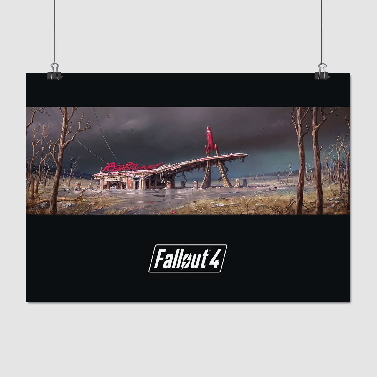 Плакат "Фоллаут, руїни RedRocket, Fallout", 40×60см: продаж, ціна у ...