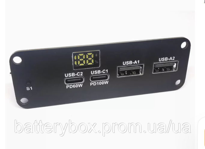 Панель лицьова для плати 2 type-c power bank 100w 5s 4s 3s, ціна: 75 ...