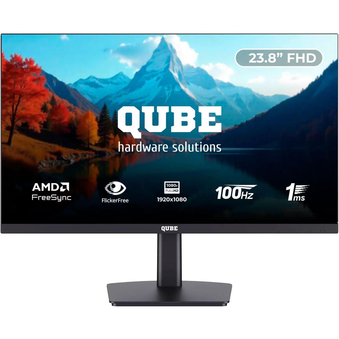 Монітор QUBE 23.8" V24F100-PLUS FHD IPS 100hz (V24F100-PLUS), цена ...