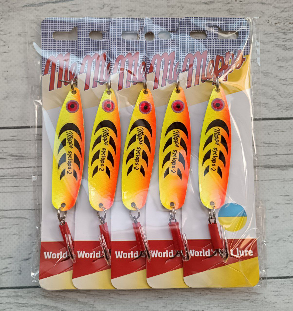 Блесна колебалка Mepps SYCLOPS #2 17g Набор 5шт Цвет - 11, цена: 300 ...