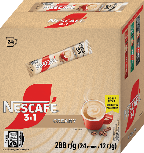 Кава Nescafe Creamy у стиках 24 шт. (ID#2543305216), ціна: 169.50 ...