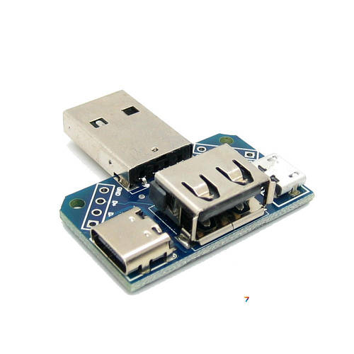 4-USB Adapter board Штекер коннектор 4 в 1 USB-микро-тип-C 4P 2,54-мм ...