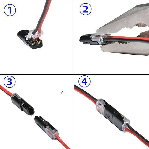 Fast Pluggable Wire Connector 2p Комплект рознімань швидкого монтажу ...