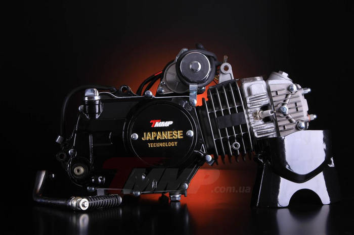 Двигун мотоцикл Delta 125cc (АКПП 157FMH, алюмінієвий циліндр, чорний) (ID#2544325502), ціна ...