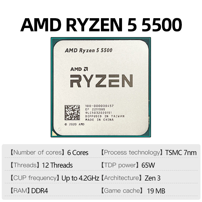 Процессор AMD Ryzen 5 5500 мощность и производительность для вашего ПК ...