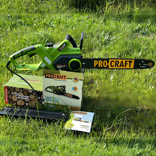 Пила ланцюгова електрична Procraft Ланцюгова електропила 1800 Вт Електрична ланцюгова пила для ...