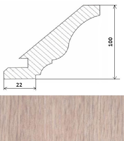 ПРОФИЛЬ МДФ AGT KS 01.295 ДУБ АТЛАНТА, цена 837 ₴: купить на Prom.ua ...