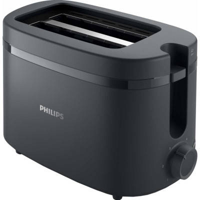 Тостер Philips Essentials Collection 650Вт, пластик, темно-сірий ...