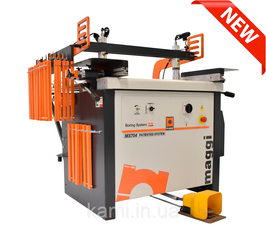 MAGGI MS LINE 704 Свердлильно-присадочний верстат, Італія, 23 шпинделя ...