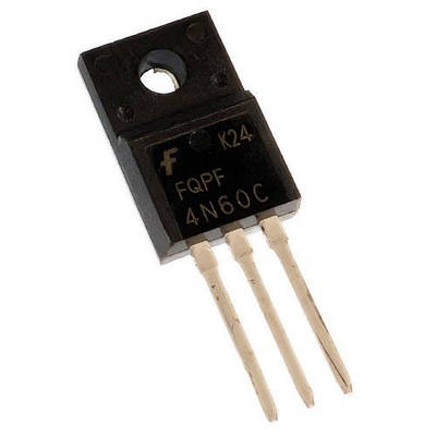 Полевой транзистор 2N60C (FQPF2N60C) N-MOSFET 600В; 2А; 23Вт; TO220F ...