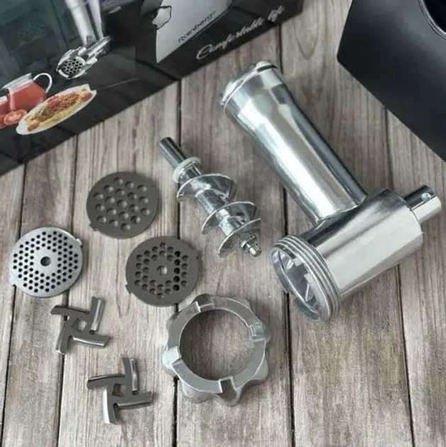 М'ясорубка електрична Rainberg RB-2270 7в1 з шаткуванням і соковичавницею 3800 Вт, Потужна м ...