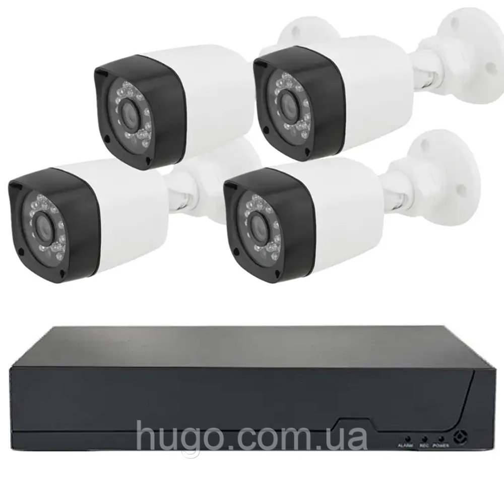 Система відеоспостереження із 4 камер 5MP + реєстратор, DVR KIT 7004 ...