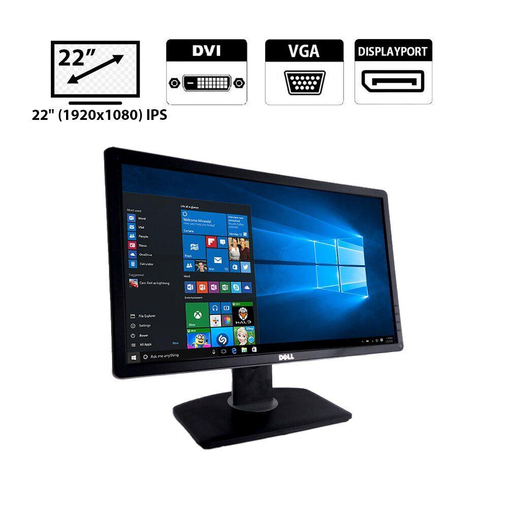 Монитор Dell P2214H / 22" (1920x1080) IPS / DVI, VGA, DisplayPort ...