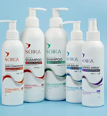 Мега набір SOIKA для догляду за волоссям 5в1 глибоке очищення ...