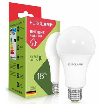Акция!Лампочка Eurolamp А70 18W E27 4000K (LED-A70-18274(A))скупайся на KasaTochka (ID ...