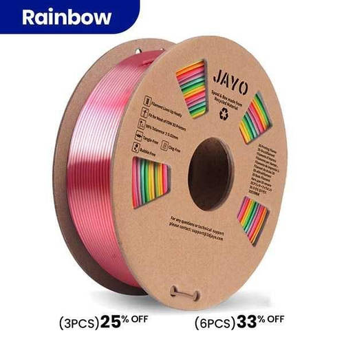 PLA пластик філамент для 3D принтера Jayo 1510171C Rainbow PLA (ID ...