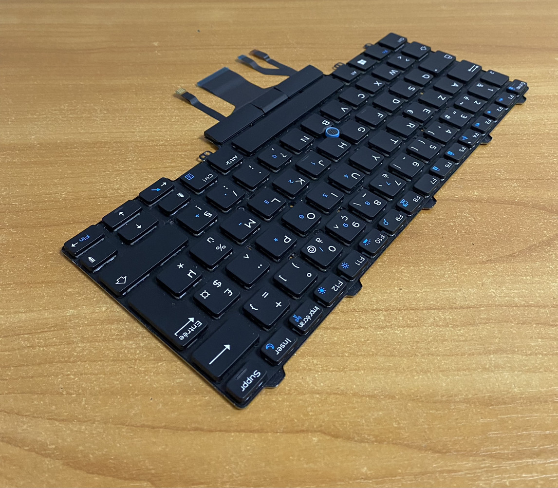 Б/У Оригинальная клавиатура ENG с LED подсветкой Dell E5470, E5450 ...