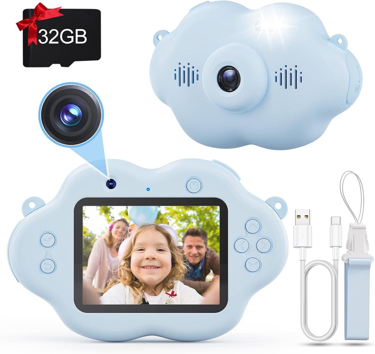 Дитяча камера Selvim 20 МП цифровий фотоапарат з екраном 2.4 дюйми для ...