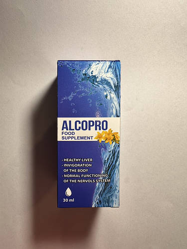 ALCOPRO (алкопро) - краплі від алкогольної залежності, 30 мл. (ID ...