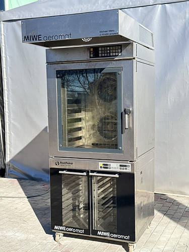 Конвекційна хлібопіч Miwe aero з парозволожувачем на 8 рівнів 60 х 40 см з розстоєчною шафою Б/У ...