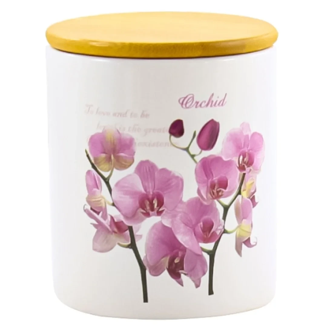 Банка для зберігання Interos ZFC465-OP керамічна Орхідея 450мл (ID#2516427166), ціна: 189 ...