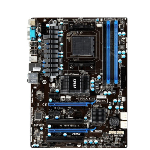 Материнська плата MSI 970A-G46 Socket AM3+ (970A-G46) Б/В: продаж, ціна у Києві. Материнські ...
