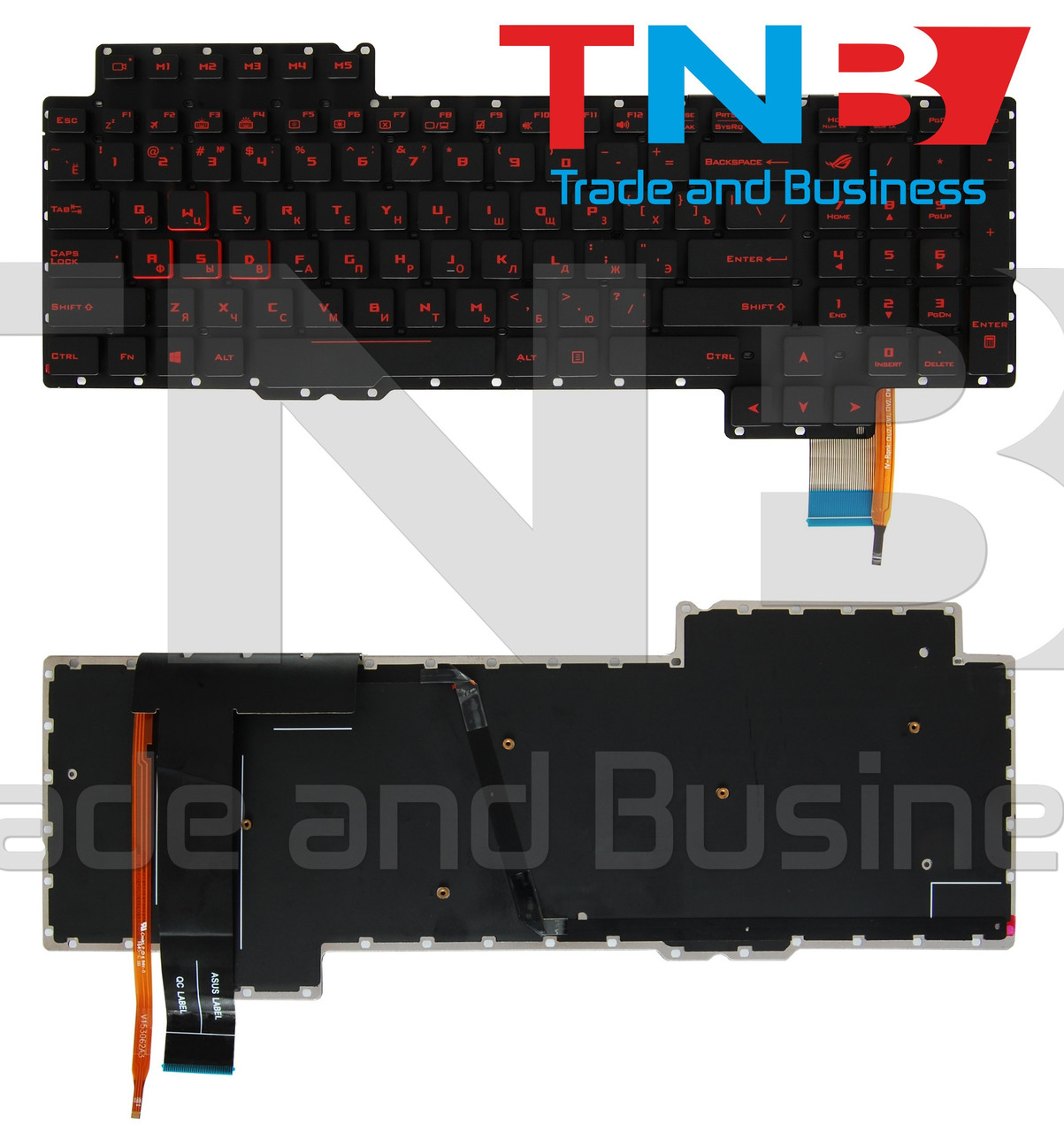 Клавіатура ASUS ROG G752 G752VM G752VL G752VT G752VY G752VS Черная з ...