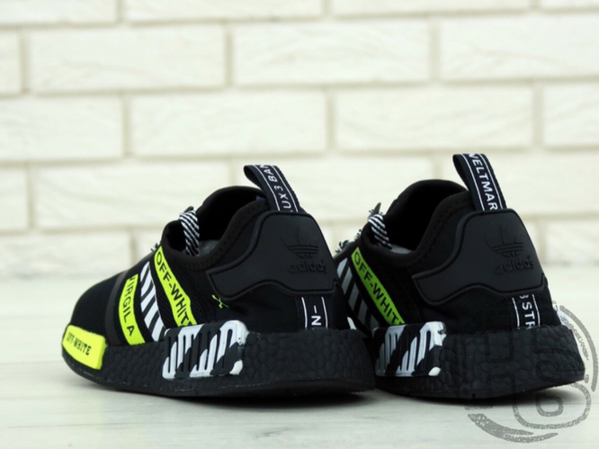 Чоловічі кросівки Адідас Adidas NMD x Off-White "Virgil" Black/Yellow ...