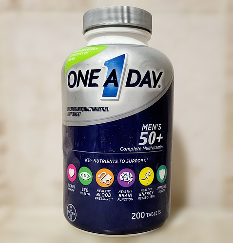 Bayer One A Day Men's 50+ 200 таблеток Комплекс вітамінів і мінералів ...