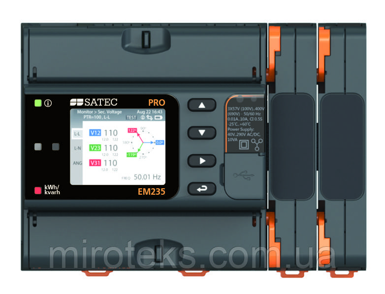 ᐈ Satec PRO EM235-PQ-A Аналізатор якості електроенергії: продаж, ціна. Офіційна поставка ...