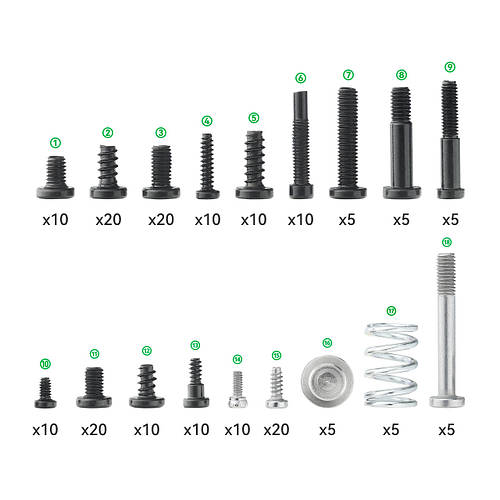 Набор винтов от официального производителя 3D-принтеров Bambu Lab X1 ...