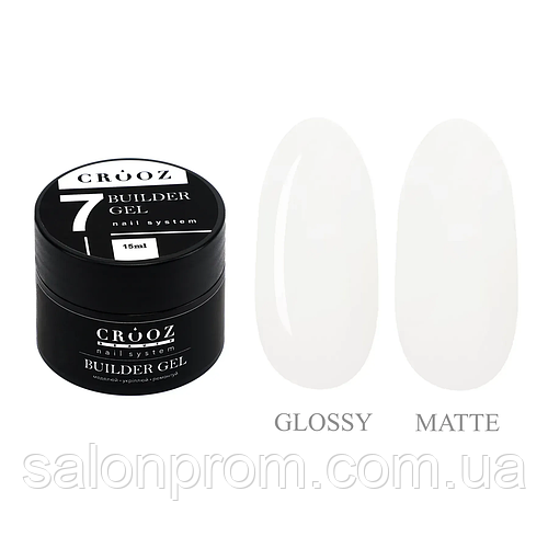 Crooz One-Phase Builder Gel №07 Milk - гель для нарощування, молочний ...