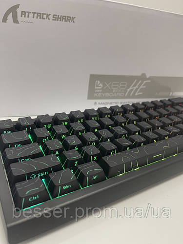 Attack Shark X68HE Магнітна ігрова клавіатура, ціна: 1750 ₴, купити на ...