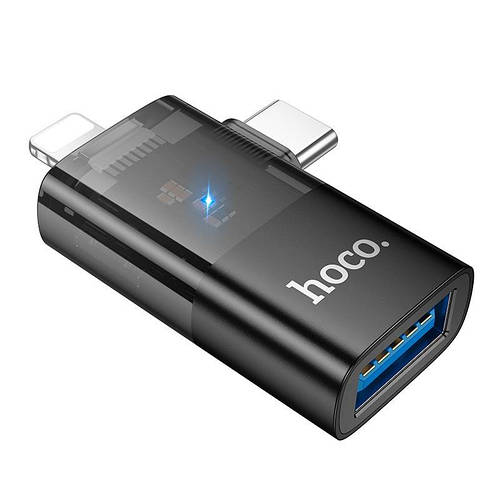 Переходник Hoco UA36E Lightning/Type-C на USB для подключения мышки и ...