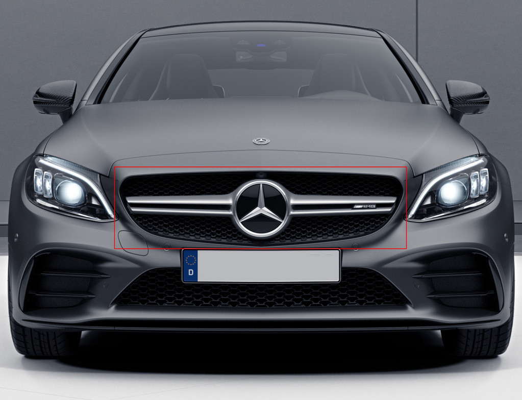 Радіаторна решітка AMG Silver, Решітка AMG Silver - Mercedes C-Class ...