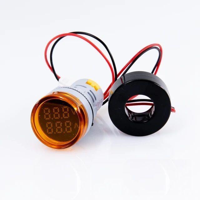 Індикатор З Вольтметром Та Амперметром Ad22-22Vamy Жовтий ENERGIO по ...