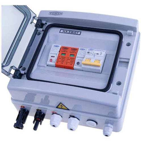 Складання для захисту систем із сонячними панелями 1 input 1 out DC 600V Fuse MCB SPD Waterproof ...