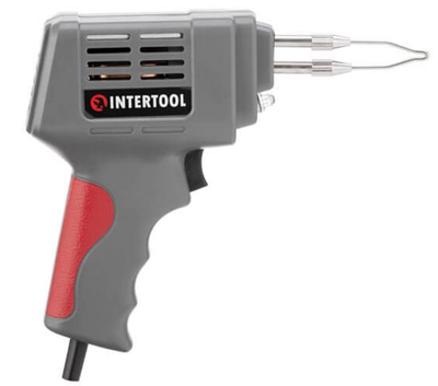 Паяльник импульсный с трансформатором MasterTool 44-0000, 100 Вт, в кейсе с насадками(11) (ID ...