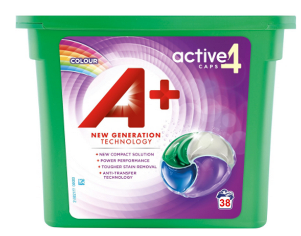 Капсули для прання A+ Color 4 1 38 шт., ціна: 562.10 ₴, купити на Prom.ua
