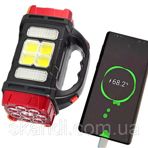 Переносной фонарь-прожектор с PowerBank и солнечной панелью HB-1678 ...