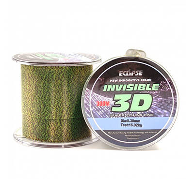 Лісочка Eclipse INVISIBLE 3D невидима 300м 0.30мм тест 16,9 кг (ID ...