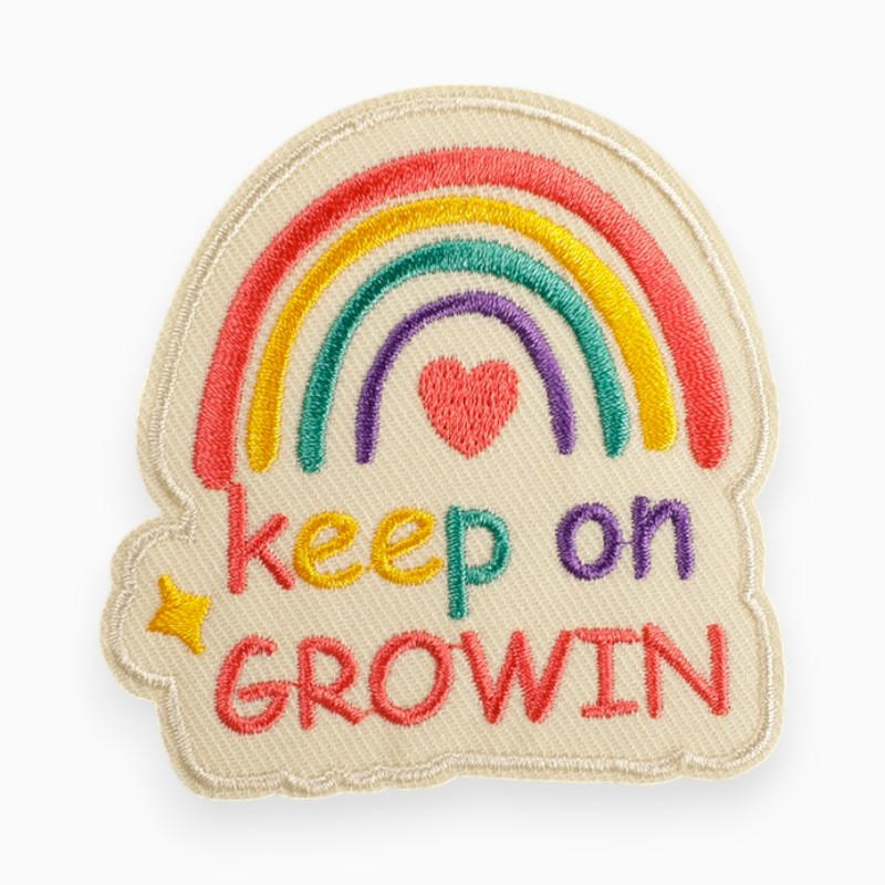 Купити Термоаплікація Keep on Growin вишита 7х6,9 см 1 шт. Різні ...