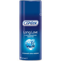Інтимний гель-змазка Contex Long Love з охолоджуючим ефектом (лубрикант) 100 мл. (4820108005136 ...