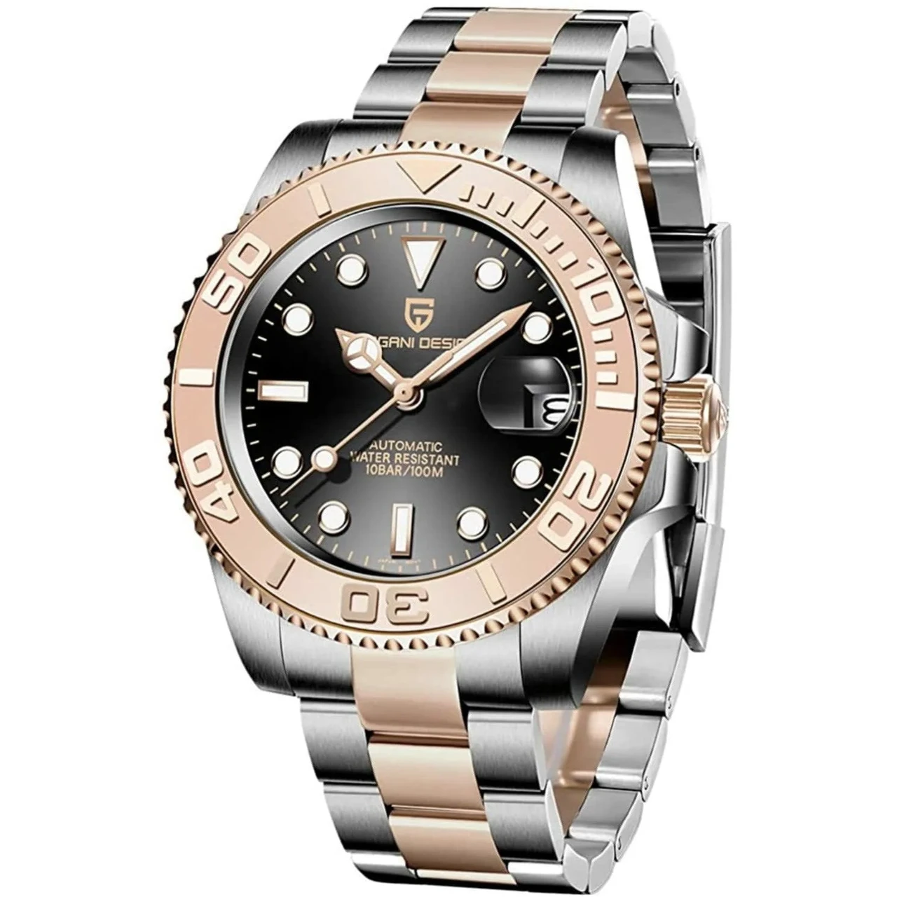 Водонепроникний чоловічий механічний годинник з автопідзаводом Pagani ...