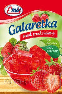 Галаретка (Желе) со вкусом клубники Emix Польша 79г (ID#461817327 ...