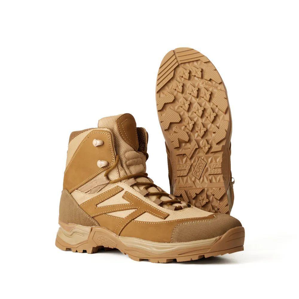 Ботинки Gore-tex Койот из натуральной кожи и гидрофобного нубука для зимнего периода CI-88 (ID ...