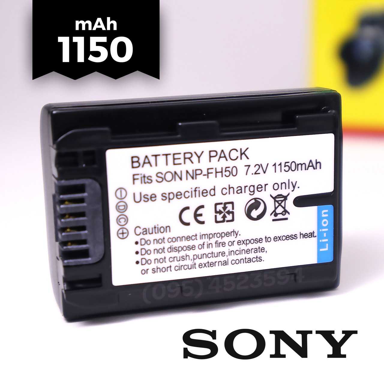 Акумулятор для Sony NP-FH50 / NP-FH40 / NP-FH30 1150mA батарея фотоапарата Alpha A390 A290 A380 ...