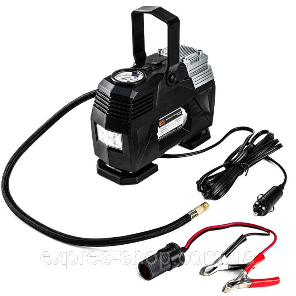 Автомобільний компресор від прикурювача 12В, CP-1013 / Повітряний компресор для підкачування шин ...