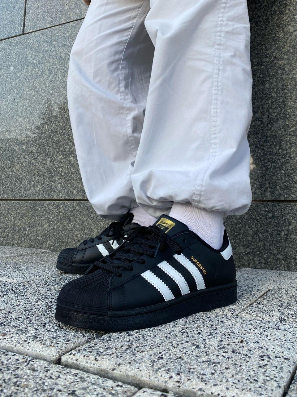 Чоловічі Кросівки Adidas Superstar Black. (ID#2562205053), ціна: 2649 ...
